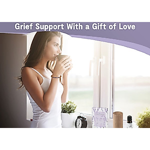 Unique Remembrance Gift for Loss of a Baby - Express Your Sympathy 4-Piece Gift Set with Memorial Jewelry, Flower Seeds, Aromatherapy Blend, Card & Gift Box - Uplifting Loss of a Child Memorial Gift