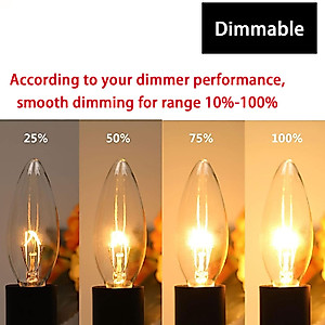 40W Incandescent Chandelier Bulbs - Crystal Clear, Torpedo Tip, Medium E26 Candelabra Base, Ideal for Chandeliers and Pendants, GE 40 Watt Equivalent, Soft White Light - 10 Pack