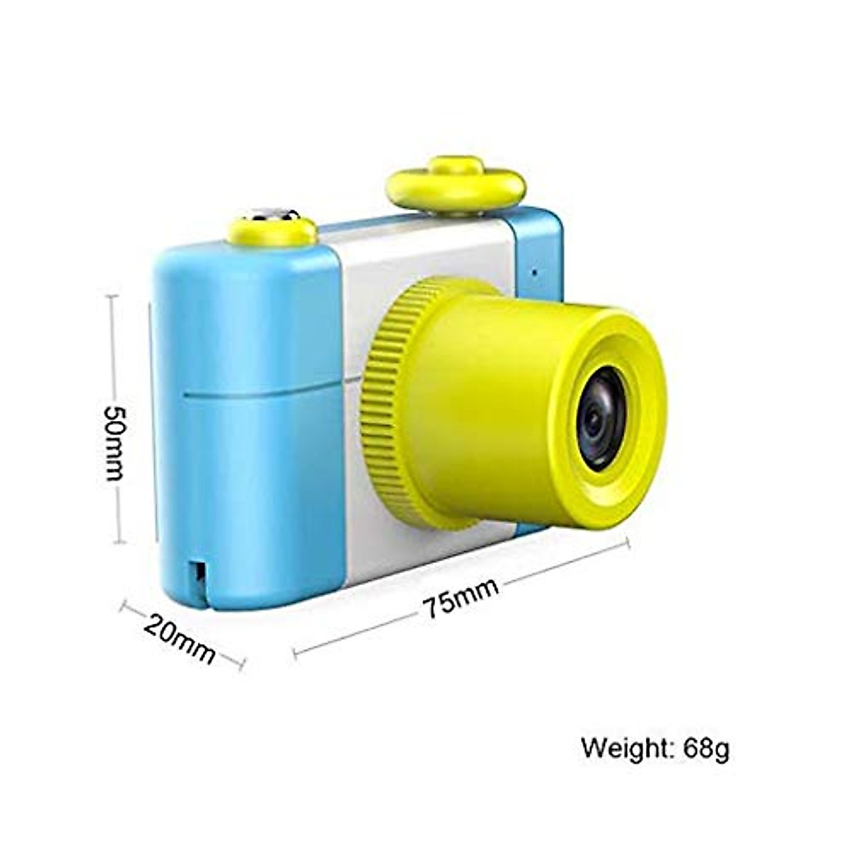 LKYBOA Children Digital Camera,Fun Camera, Rechargeable Child Mini Cartoon 1080P HD Video Recorder, Portable (Color : B)