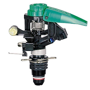 Rain Bird P5-R PLUS Plastic Impact Sprinkler with Nozzle Set, Adjustable 20° - 360° Pattern, 24' - 45' Spray Distance