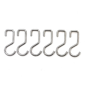 Mercer Culinary M30742 Stainless Steel Replacement S-Hooks, Set of 6