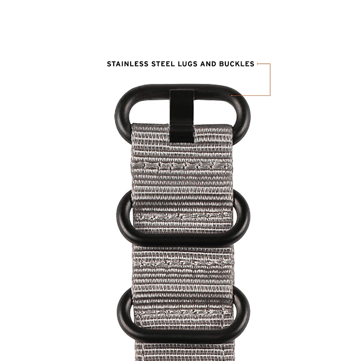 URBAN ARMOR GEAR UAG Compatible Apple Watch Band 42mm/41mm/40mm, iWatch Series 10/9/8/7/6/5/4/SE 2/SE, High Strength Nylon Weave Replacement Strap, Nato Grey