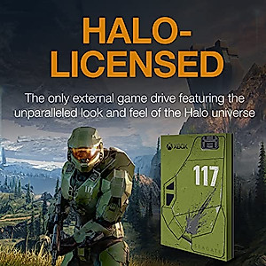 Seagate Game Drive , Halo Infinite SE 2TB External Hard Drive HDD - 3.5 Inch, USB 3.2 Gen 1 for Xbox One and Xbox Series X|S, customizable RGB LED lighting and Rescue Services (STKX2000405)
