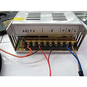 SUPERNIGHT 12V 30A Switching Power Supply, 110-240 Volt AC to DC 360W Universal Regulated Switching Transformer Adapter Driver for 3D Printer, CCTV, Radio, LED Strip Lights,Computer Project