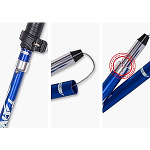 Upgrade Trekking Pole,Ultralight Aluminium Alloy Foldable, Anti Shock Walking/Camping （1 Pack，Light Blue）