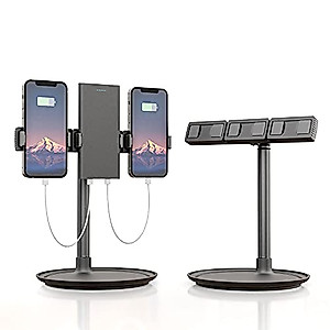 Phone Stand,Cell Phone Stand of Desk,Multi-Phone Holder,Adjustable Height,Unlimited Vision,Stable Base,Support All Phones and Screens from 2-15.6 inch+4.7 inch,(iPhone, Android,Switch,etc.),