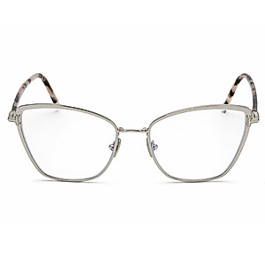 Tom Ford Blue Block Eyeglasses TF5740B 016 Palladium/Rose Havana 54mm FT5740