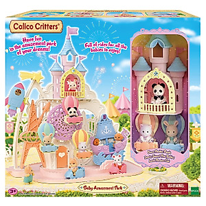 Calico Critters Baby Amusement Park, Dollhouse Playset with 3 Figures Included