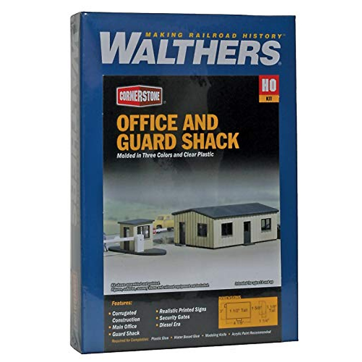 Walthers Cornerstone Office and Guard Shack