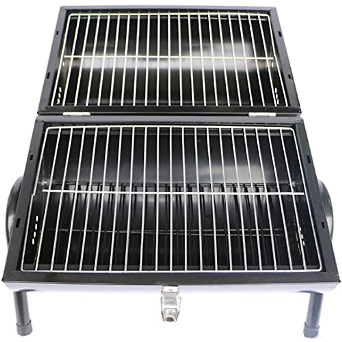 Spexlb Charcoal Grill - Portable Mini BBQ Foldable for Outdoor Cooking, Camping and Picnic, Black