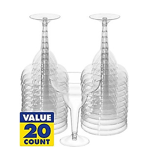 Amscan Clear Classic Margarita Glasses - 11 oz. (Set of 20) - For Parties & Events