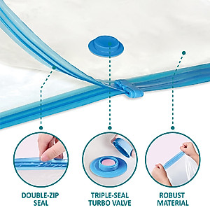 MattEasy Vacuum Storage Bags with Electric Air Pump, 12 Jumbo (39.4x27.5in), Space Saver Bags with Pump, Storage Vacuum Sealed Bags for Clothes, Comforters, Blankets, Bedding