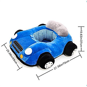 Freshwater Baby Support Sofa, Car Seat Support Seat Kids Infant Sitting Chair Safe Baby Sofa Chair Comfortable Baby Sit Up Chair Back Head Protect Seat Learn to Sit Chair, red