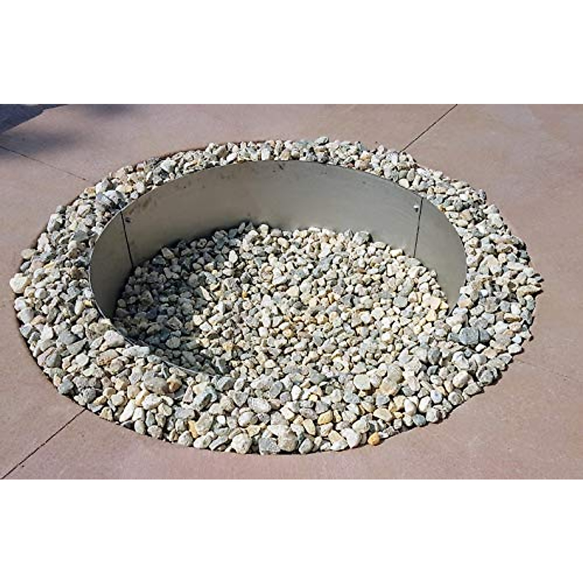 18" Deep Fire Pit Liner-Campfire Ring 45" Diameter Stainless Steel