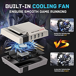 Kinhank Super Console Cube X3 Retro Game Consoles Built-in 100000+ Games, Android 9.0/Emuelec 4.5/CoreE System, S905X3 Chip, Compatible with DC/ARCADE, etc 8K UHD Output,2.4G/5G