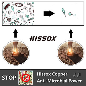 Hissox Black Golf Socks, Mens Womens Low Cut Athletic Cushion Copper Socks Moisture Wicking Running Jogging Tennis Trekking Anti Odor Socks for Smelly Feet 6 Pairs Black,L