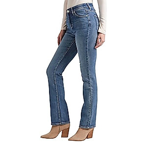 JAG Jeans Women's Eloise Mid Rise Bootcut Jeans, Mid Vintage, 12