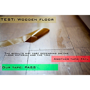 CARNAVAL 2 Inch Floor Tape for Marking Factories, Warehouses, Workshops, Public Areas with Aggressive Adhesive & Flexible Backing, Yellow 2" Width 36 Yards Length