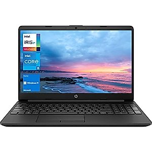 HP 15 Laptop, 15.6" HD Screen, 12th Gen Intel Core i5-1235U, 12GB RAM, 512GB PCIe SSD, Webcam, HDMI, Media Card Reader, Wi-Fi, Windows 11 Home, Black