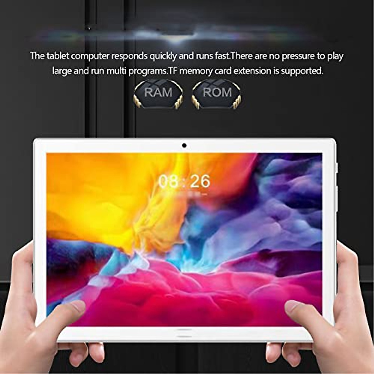 Ewbzo 10.1 Inch Tablet, 8-core IPS, HD Screen, WiFi, Bluetooth, Android Voice Call, Game Tablet, Support SIM Communication Function MTK, Android 5.1 Operating System
