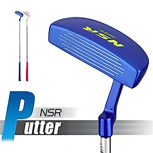 Gaolfuo Kids Golf Putter Left Hand and Right Handed Childrens Golf Clubs for Ages 3-12 Boys and Girls Practice Putters (Blue,Left Hand for Ages 3-5)