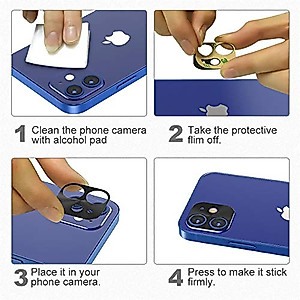 for iPhone 11 Camera Lens Protector - [2 Pack] Uniwit Premium Aluminum Alloy Back Rear Camera Lens Screen Cover Case Shield - Black