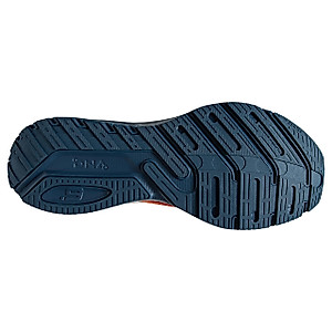 Brooks Men’s Launch 9 Neutral Running Shoe - Flame/Titan/Crystal Teal - 11