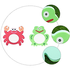 2pcs Mirror Bath Toy Baby Toddler Cartoon Frog Crab Mirror Bathing Plaything Water Toy for Kids Toddler