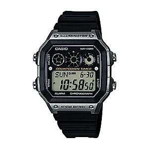 Casio Men's AE-1300WH-8AVCF Illuminator Digital Display Quartz Black Watch
