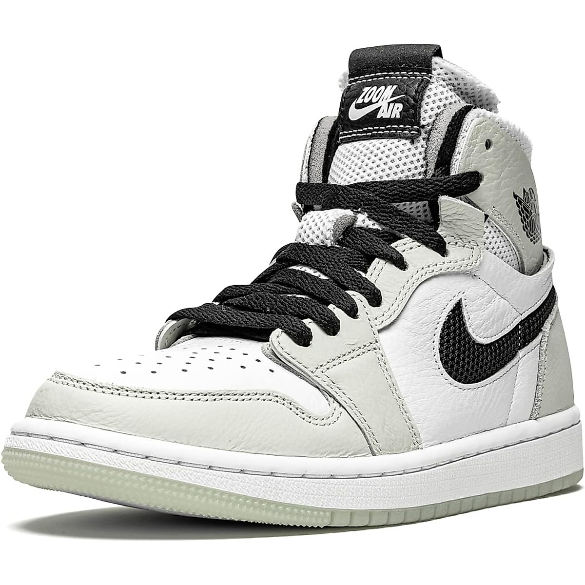 Jordan Nike Women's WMNS Air 1 Zoom CMFT Light Bone, Sea Glass/Black/White, 11W