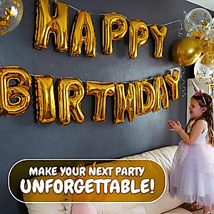 Letter Balloons - Custom Phrase 16" Inch Alphabet Letters & Numbers Foil Mylar Balloon - Create Your Own Balloon Banner - 10 Colors to Choose From