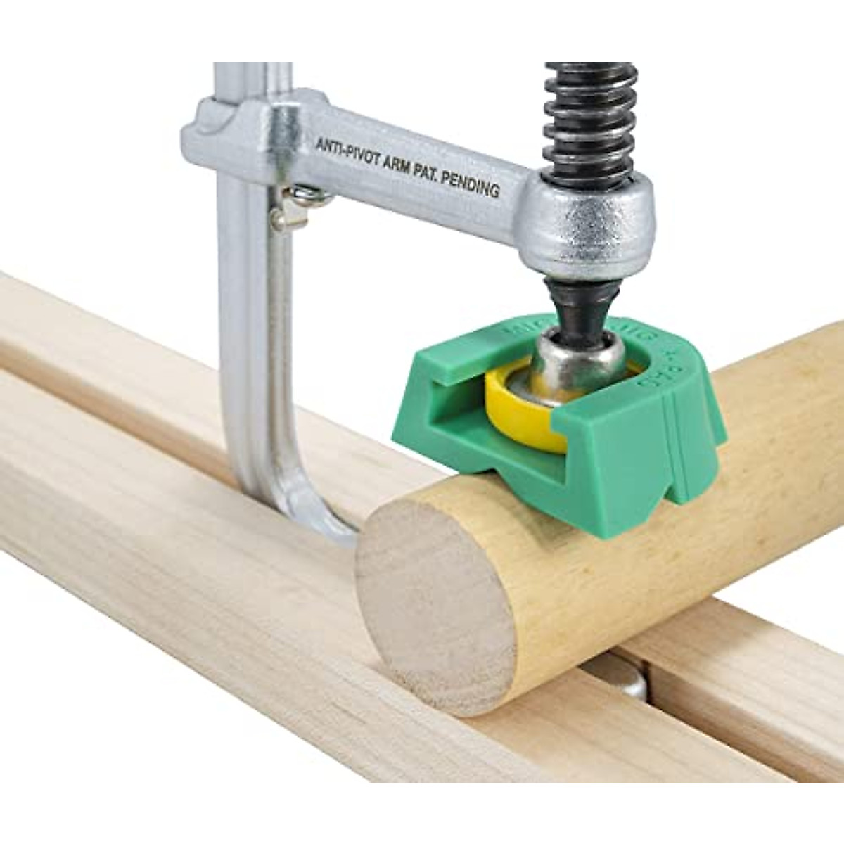 MICROJIG Matchfit DVC-850AP 2-In1, Track And In-Line Dovetail Clamp, Green