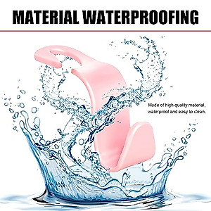 Ziciner 4 PCS Car Seat Headrest Hooks, Backseat Hangers Storage Organizer, Universal Car Accessories for Purse Grocery Bags Coats (Light Pink)