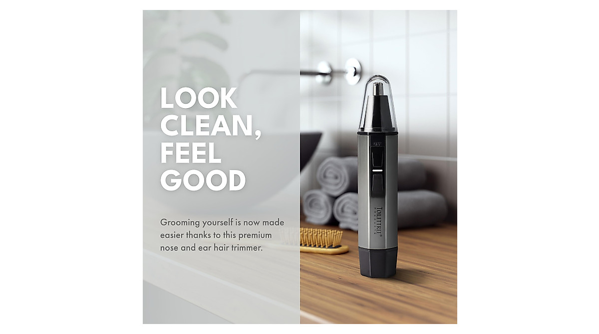 Steel Nose Trimmer Set with LED Light - 2 Pack