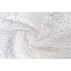 DecorRack 10 Pack 100% Cotton Wash Cloth, Luxurious Soft, 12 x 12 inch Ultra Absorbent, Machine Washable Washcloths, White (10 Pack)