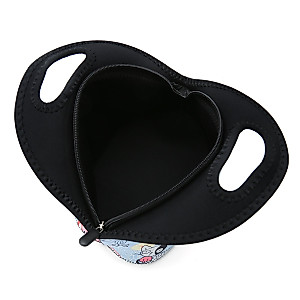 Neoprene Reusable Insulated Lunch Bag School Office Outdoor Thermal Carrying Gourmet Lunchbox Lunch Tote Container Tote Cooler Warm Pouch For Adults,Men,Women,Kids,Girls,Boys (Colorful Butterfly)