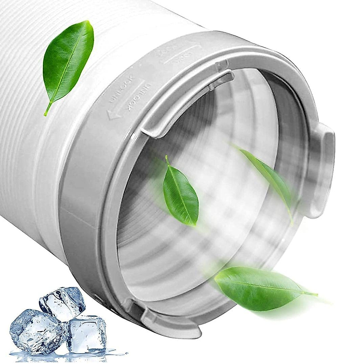 CSRTONI 5.9 Inch/6 Inch Portable Air Conditioner Hose Adapter, Connecting The Round Back End of The Air Conditioner Exhaust Port to Exhaust Pipe, Applicable to lg,whynter,Honeywell,etc.(Round)