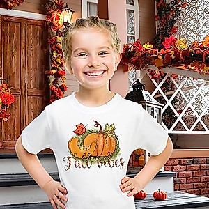 Thanksgiving Iron on Sticker Patches Pumpkin Iron On Heat Transfer Decals Washable Pumpkin Maple Leaf Fall Design Autumn Hot Heat Transfer Vinyl Appliques for Clothing Art Decoration Accessories