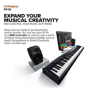 Roland FP-10 88-key Entry Level Digital Keyboard with Bluetooth