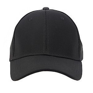 Zylioo Structured Blank Soft Baseball Cap,Non Adjustable Plain Stretch Dad Cap,High Crown Closed Back Baseball Hat
