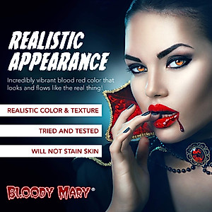Bloody Mary Fake Blood Makeup Spray - 0.25oz - for Theater and Costume or Halloween Zombie, Vampire and Monster Dress Up