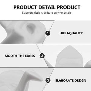 YARNOW Ceramic Chopsticks Rest, 6PCS Chopsticks Holder Spoon Forks Chopsticks Rests Rack Wedding Favors for Guest (Origami Crane) (White)