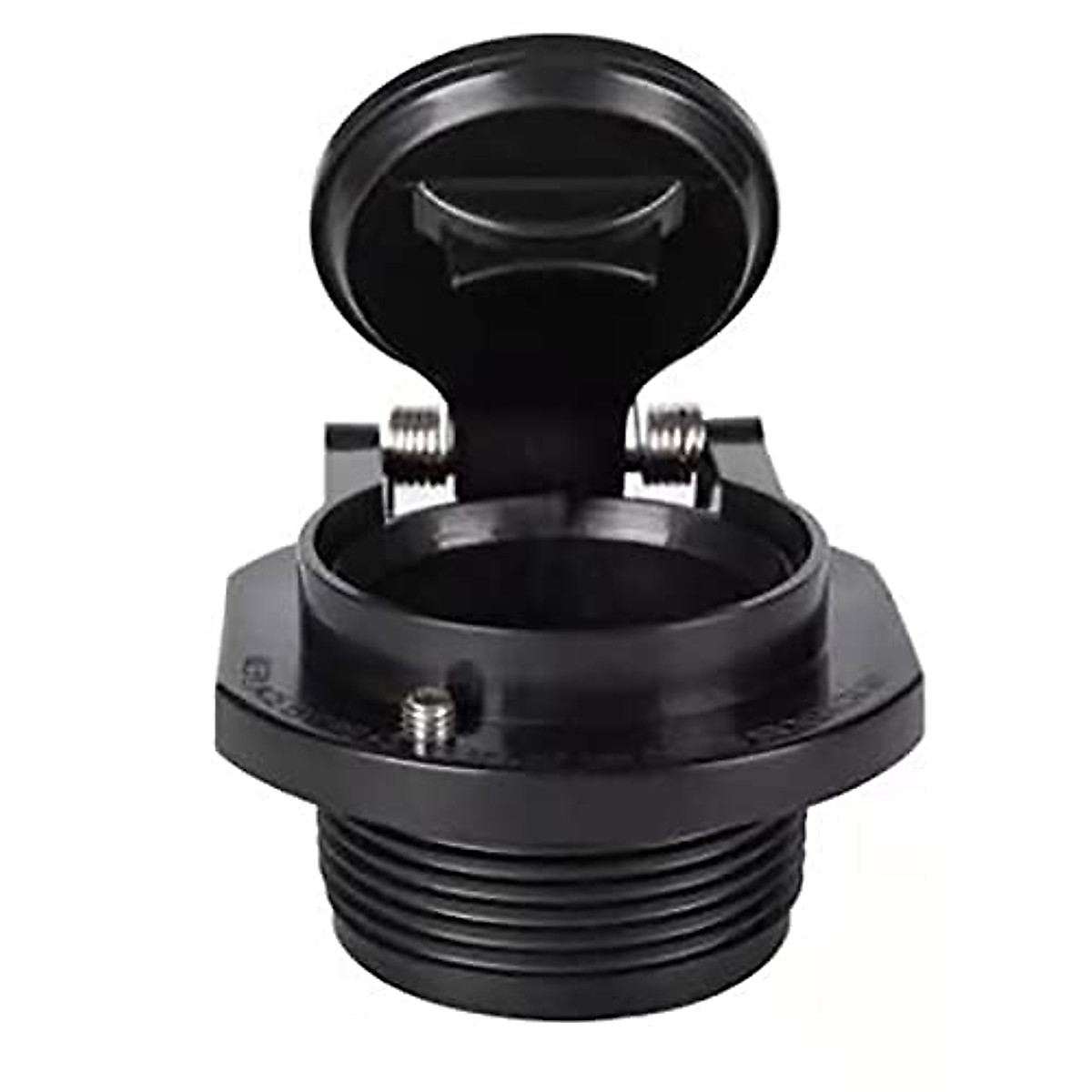 ATIE Pool Free Rotation Snap-Lock Vacuum Vac Lock Safety Wall Fitting W400BBKP/600-2201 for Zodiac, Hayward, Pentair Suction Pool Cleaners (Black)