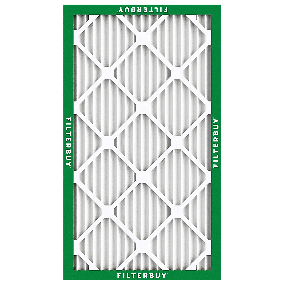 Filterbuy 14x25x1 Air Filter MERV 8 Dust Defense (4-Pack), Pleated HVAC AC Furnace Air Filters Replacement (Actual Size: 13.50 x 24.50 x 0.75 Inches)