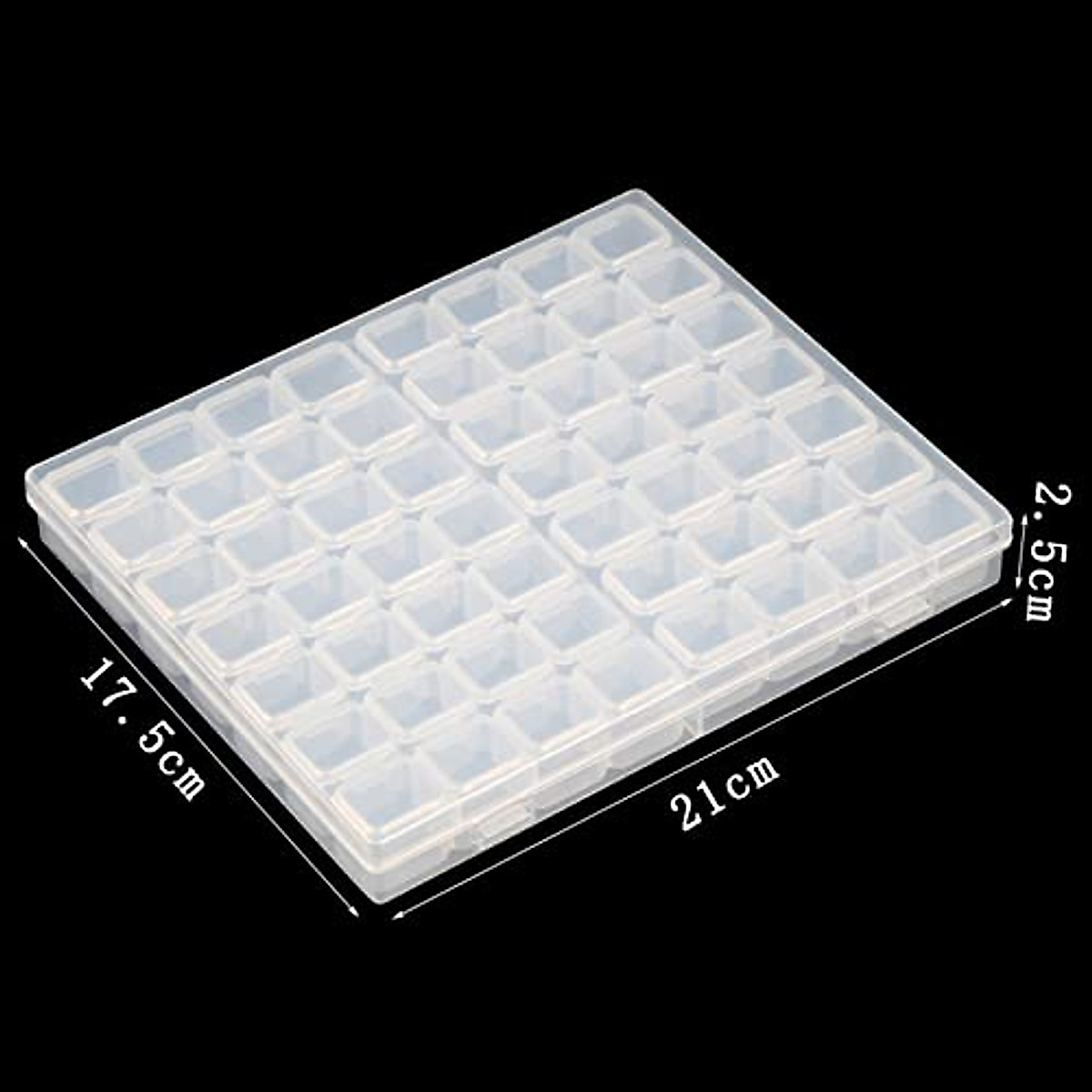 Transparent Diamond Painting Storage Container for Small Jewelry Beads Rhinestones Storage, Plastic Organizers