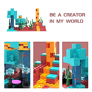 Fun Warped Forest Building Toy, Gaming Adventure Playset, Great Gift for Kids and Players Aged 6+, Famous Game Model, Children's Day Gift(257 Pieces)