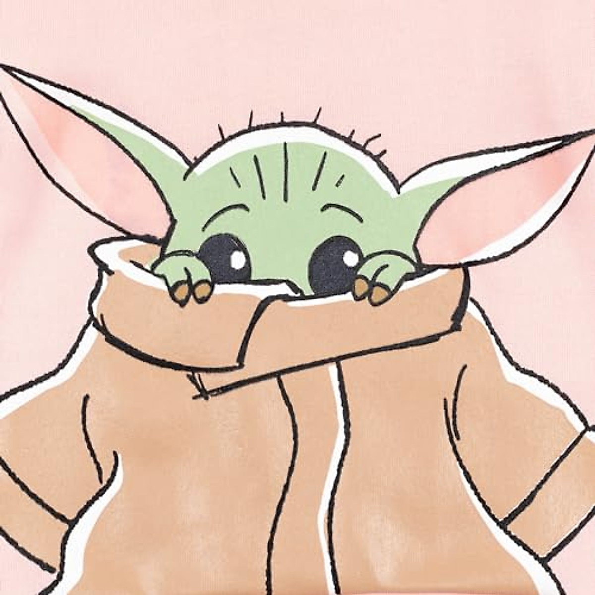 STAR WARS The Mandalorian Baby Yoda Little Girls Pullover Sweatshirt & Pants Pink 7-8