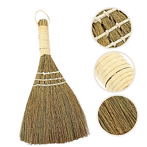 KICHOUSE 3pcs Kitchen Cleaning Broom Home Cleaning Straw Broomstick Desk Brooms Whisk Broom Sweeping Broom Indoor Grass Portable Desk Broom Decorative Broom Miscanthus Desktop