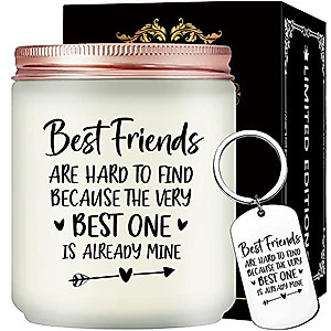 Maybeone Friend Gifts for Women - Lavender Scented Candle Gifts for Women Friend - Birthday, Mothers Day, Christmas Day, Friendship Gifts for Women Friends, BFF, Besties