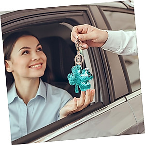 PRETYZOOM 6pcs Couples Keychain Traffic Signs Toys Car Key Pendant Keychain Ornament Key Ring Sparkling Charm Keyring Wallet Keychain Kids Decor Key Fob Keychain Pendant Decorations Bags